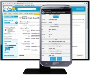 ⭐ Salesforce Business Card Scanner app which scanns biz cards
