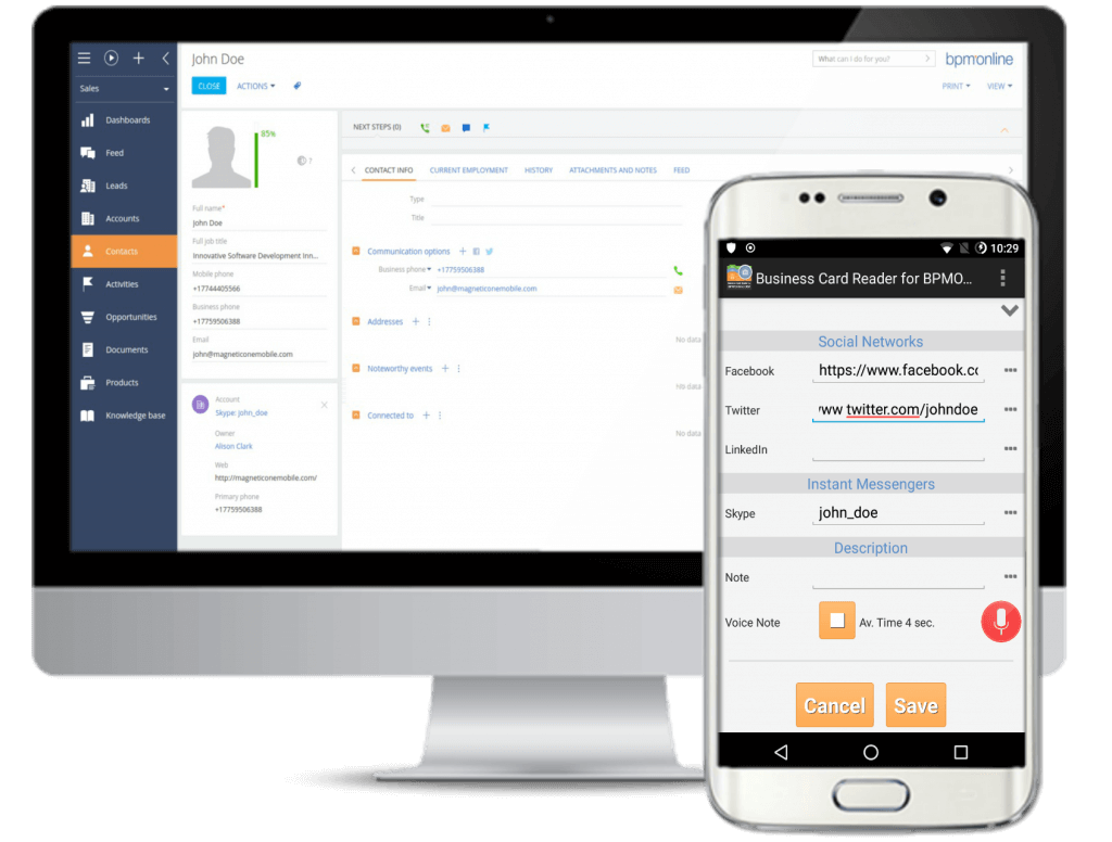 Business Card Reader for Creatio CRM (formerly bpm’online ...