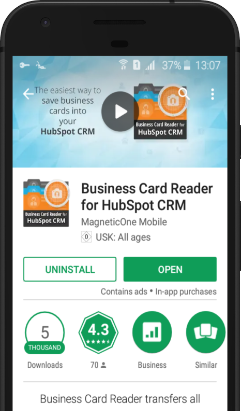 How to use your phone to scan business cards into Hubspot CRM ...